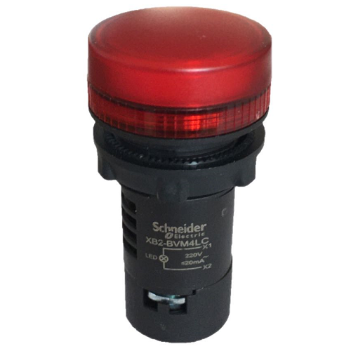 直径22毫米红色LED指示灯XB2-BVM4LC施耐德XB2-BVM-上海控达自动化设备有限公司